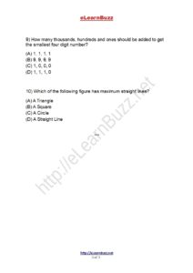 Worksheet on Mental Math for Class 3 Kids (Set-1) - eLearnBuzz