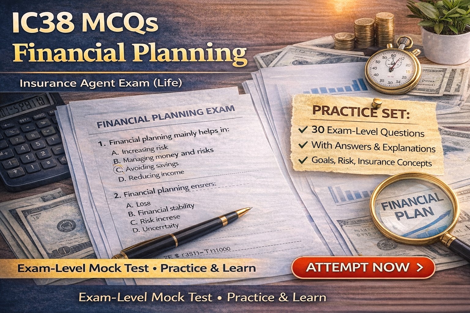 IC38 Practice Questions with Answer - Financial Planning - eLearnBuzz